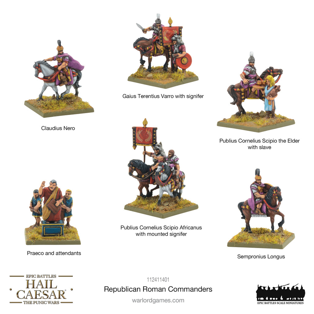 Hail Caesar Epic Battles: Republican Roman commanders – Warlord Games ...